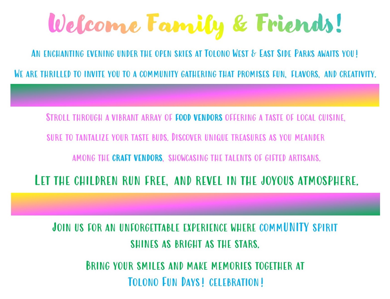 Friday Night Events – Tolono Fun Days!